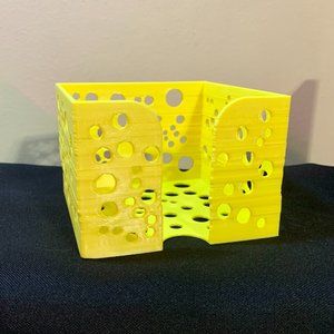 Hand Crafted | Kitchen | 3d Printed Yellow American Cheese Slice Holder ...